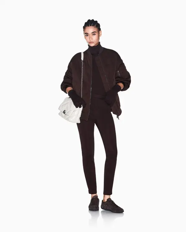 Armani Exchange Slim-fit Leggings In Heavy Rib Jersey