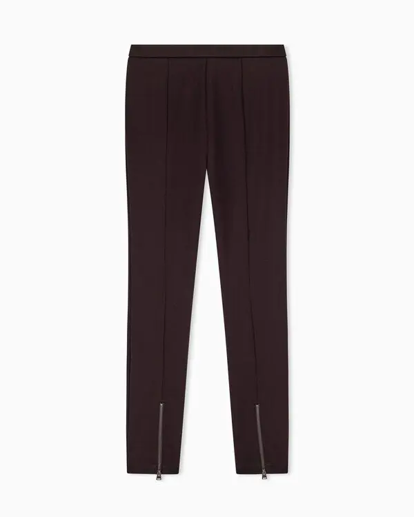 Armani Exchange Slim-fit Leggings In Heavy Rib Jersey