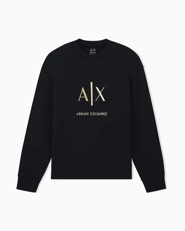 Armani Exchange Regular Fit Sweatshirt Stretch Cotton Jersey