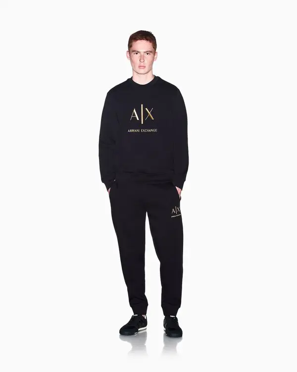 Armani Exchange Regular Fit Sweatshirt Stretch Cotton Jersey