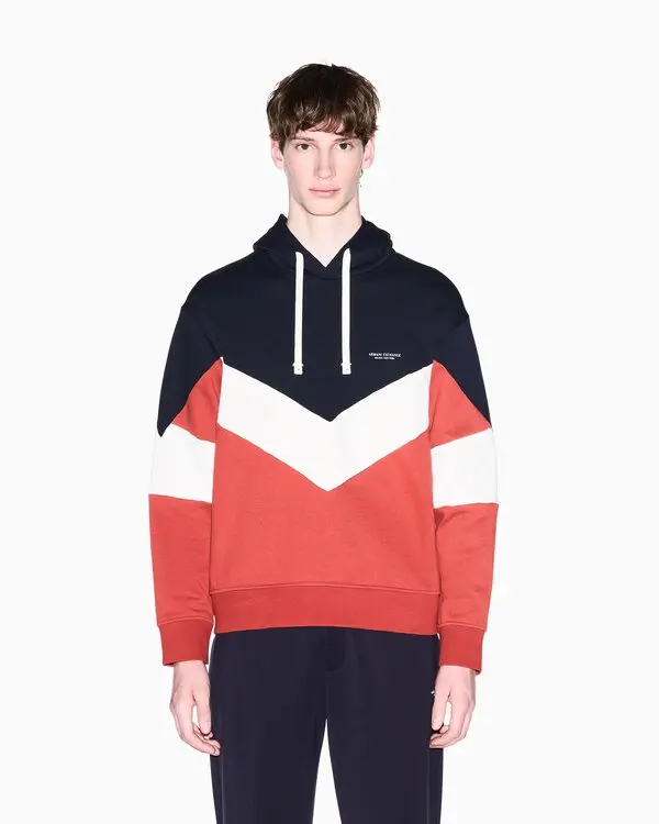 Armani Exchange Sweatshirt In Cotton French Terry - Red