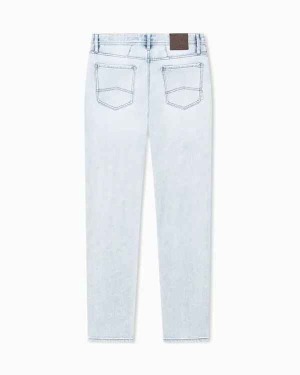Armani Exchange Slim Fit 5 Pockets Pant Washed Cotton-blend Denim