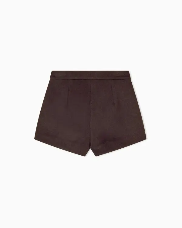 Armani Exchange Regular Fit Shorts Wool Blend