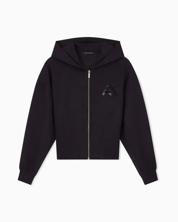 Armani Exchange Sweatshirt Stretch Viscose Scuba - Black