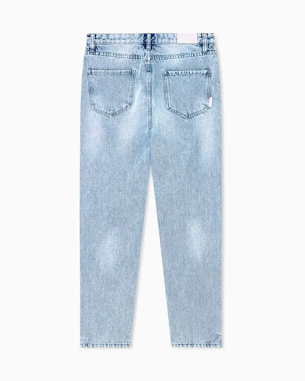 Armani Exchange Boyfriend Fit Rigid Cotton Denim Jeans