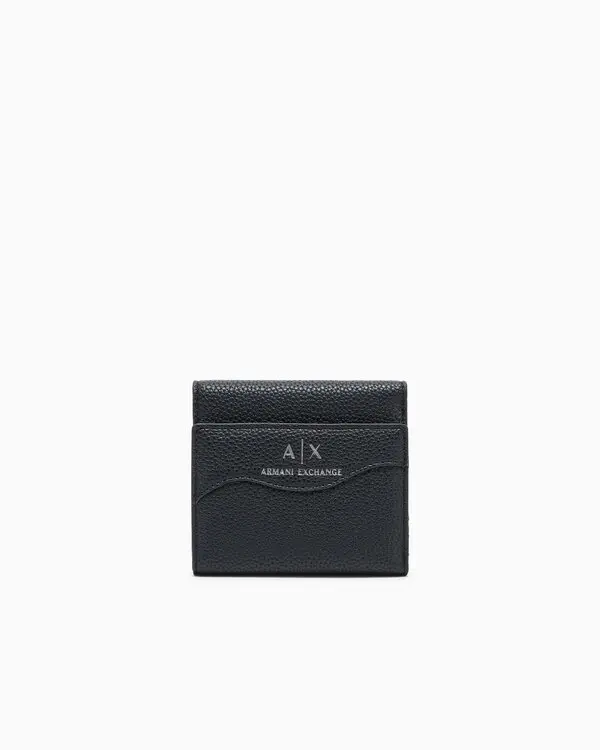 Armani Exchange Mini Wallet With Shaped Stitching
