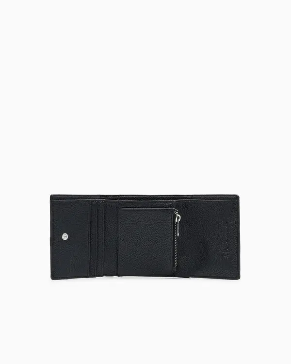 Armani Exchange Mini Wallet With Shaped Stitching