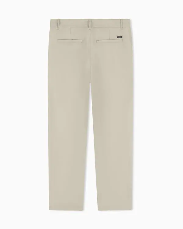 Armani Exchange Classic Trousers In Cotton Blend Tailored Line