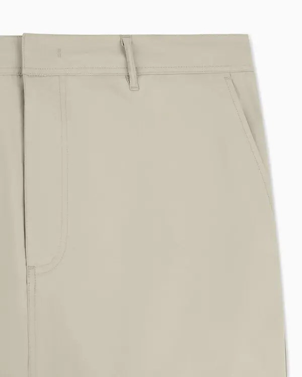 Armani Exchange Classic Trousers In Cotton Blend Tailored Line