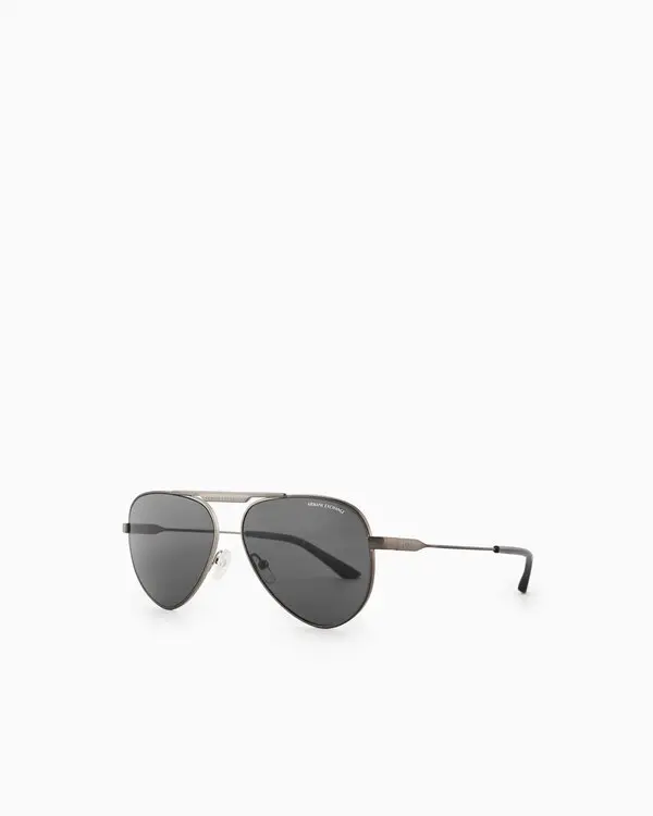 Armani Exchange Aviator Sunglasses - Grey