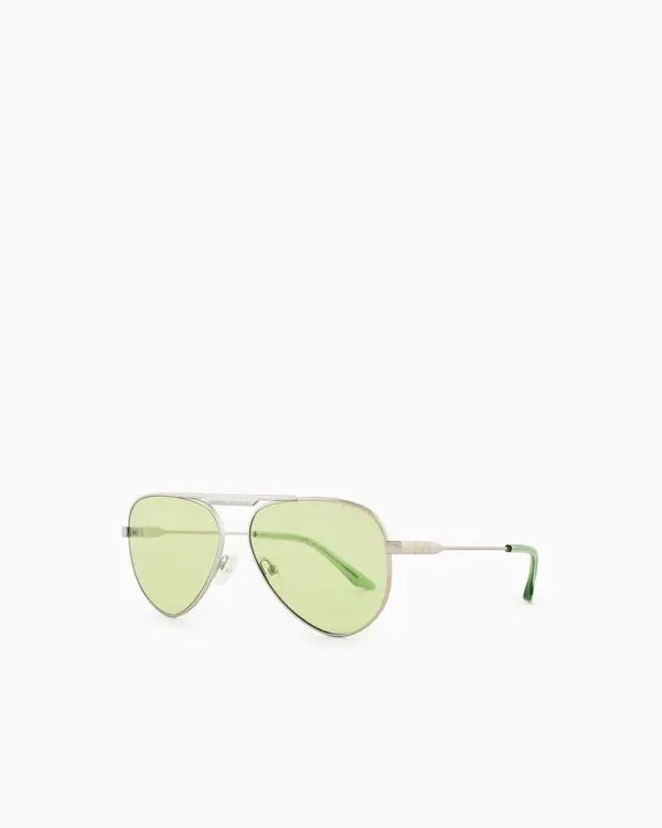 Armani Exchange Aviator Sunglasses - Silver