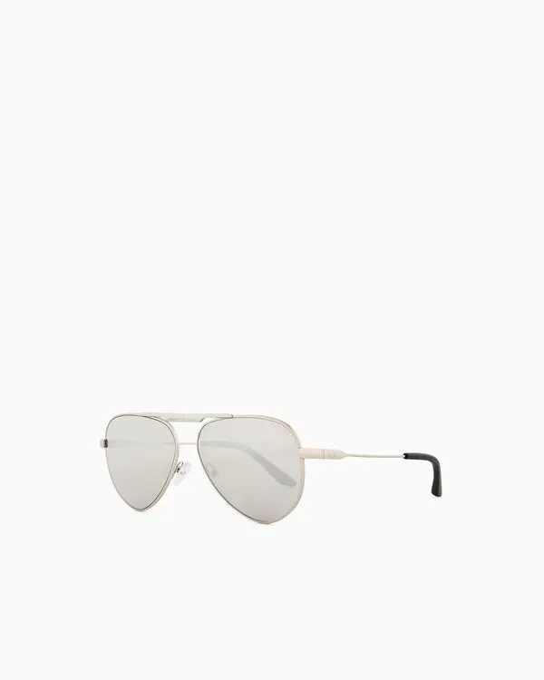 Armani Exchange Aviator Sunglasses - Silver
