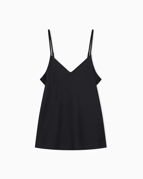 Armani Exchange Satin V-neck Top