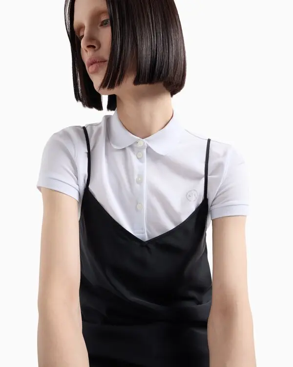 Armani Exchange Satin V-neck Top