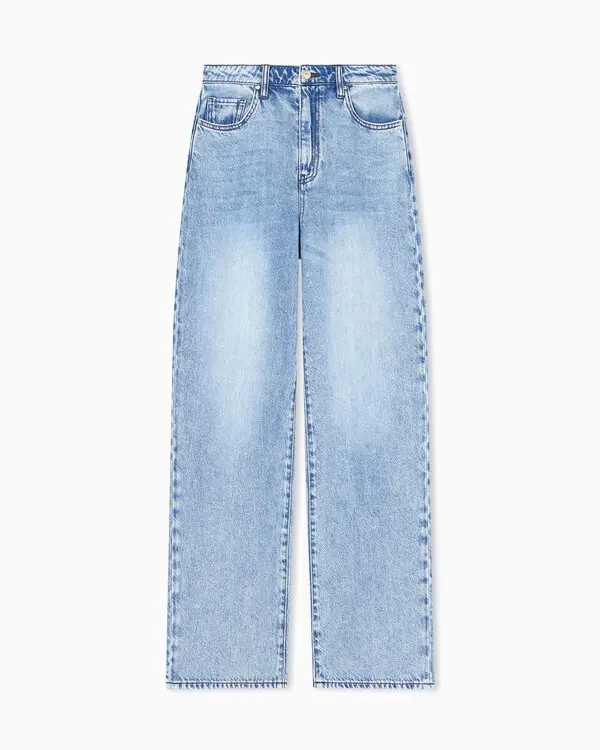 Armani Exchange Relaxed Fit Jeans In Lyocell Denim