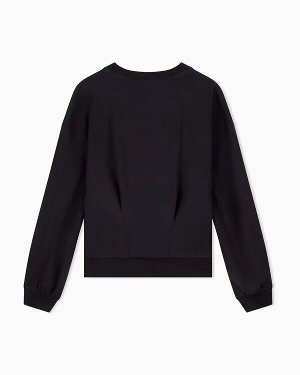 Armani Exchange Sweatshirt Stretch Viscose Scuba - Black