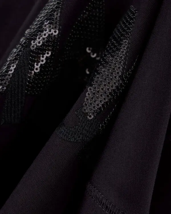 Armani Exchange Sweatshirt Stretch Viscose Scuba - Black