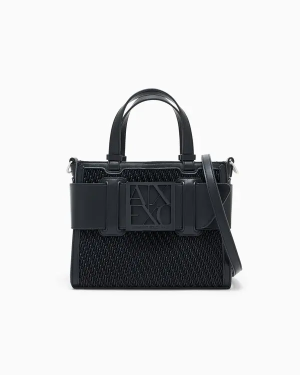 Armani Exchange Tote Bag With An Embossed Texture