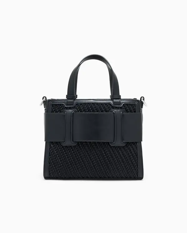 Armani Exchange Tote Bag With An Embossed Texture