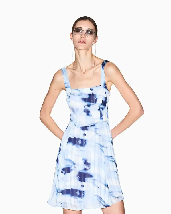 Armani Exchange Short Striped Dress