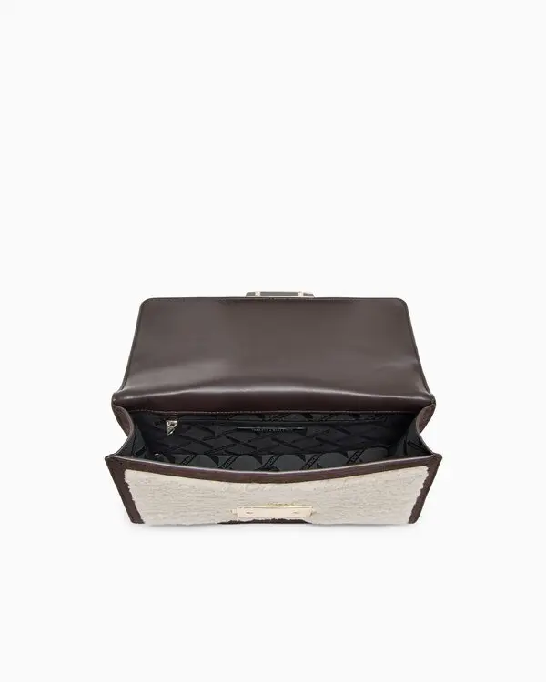 Armani Exchange Crossbody Messenger Bag In Coated Fabric