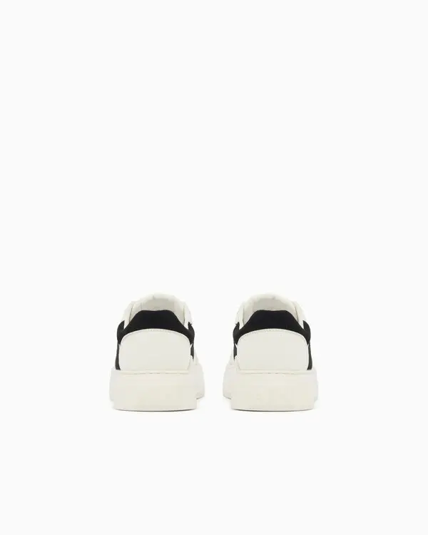 Armani Exchange Sneaker With Suede Inserts - Two-tone