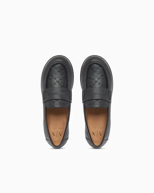 Armani Exchange Formal Loafer With Regular Fit And A Rubber Sole