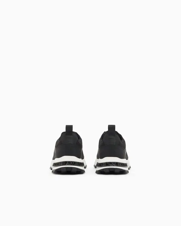 Armani Exchange Sneakers In Knit With Rubber Sole