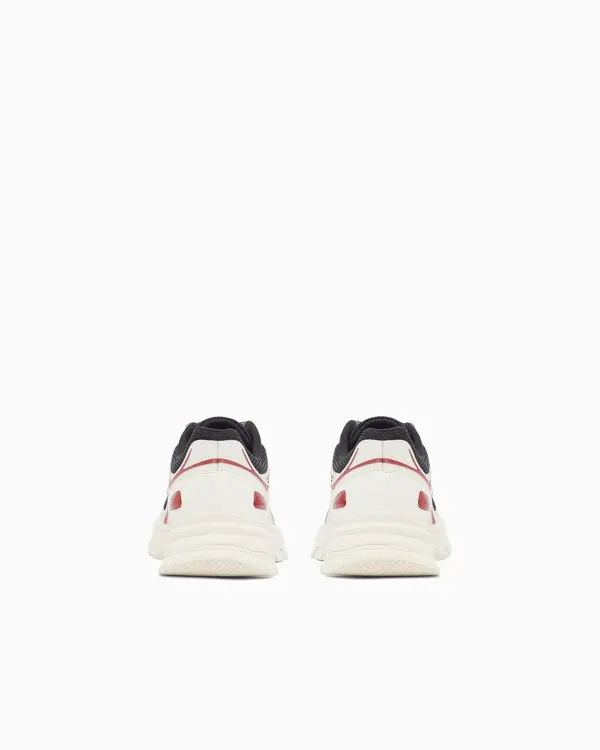 Armani Exchange Sneakers In Mesh With Metallic Details