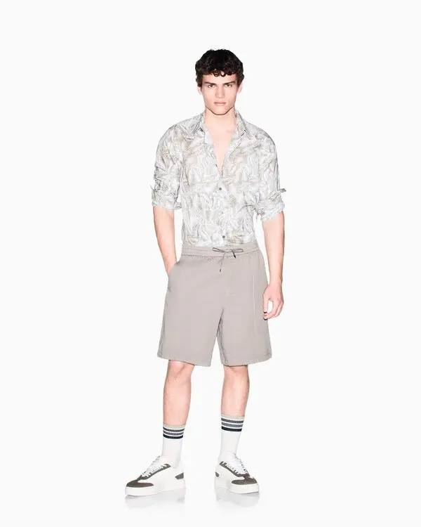 Armani Exchange Oversized Cotton Shirt
