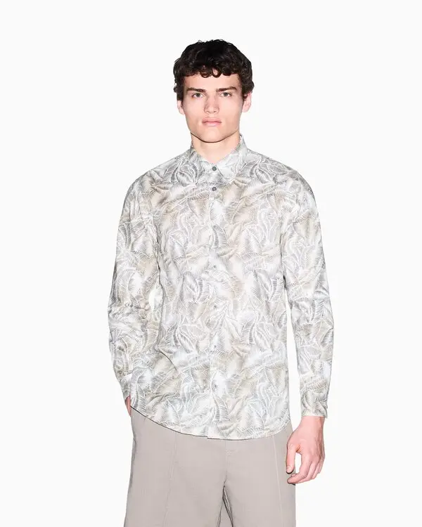 Armani Exchange Oversized Cotton Shirt
