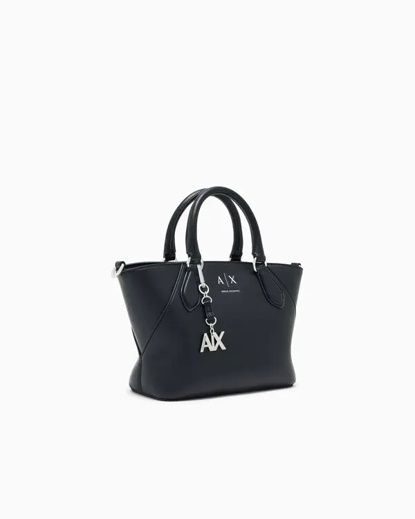 Armani Exchange Shopping Bag In Faux Leather