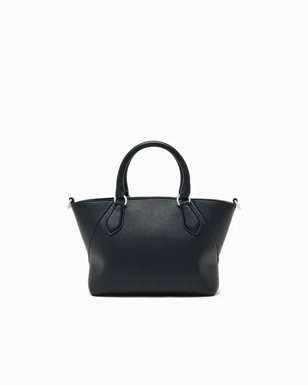 Armani Exchange Shopping Bag In Faux Leather