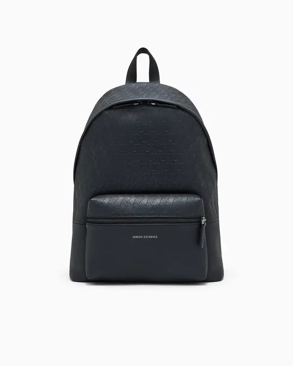 Armani Exchange Backpack In Coated Fabric