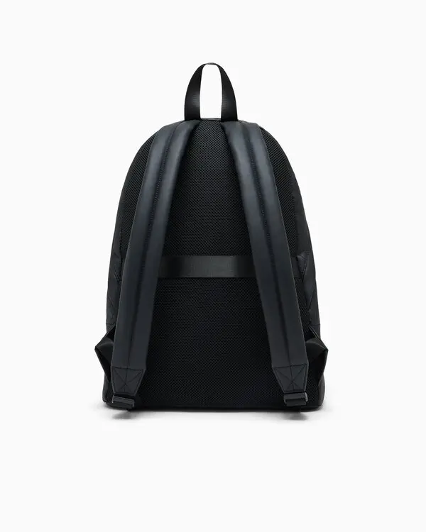 Armani Exchange Backpack In Coated Fabric