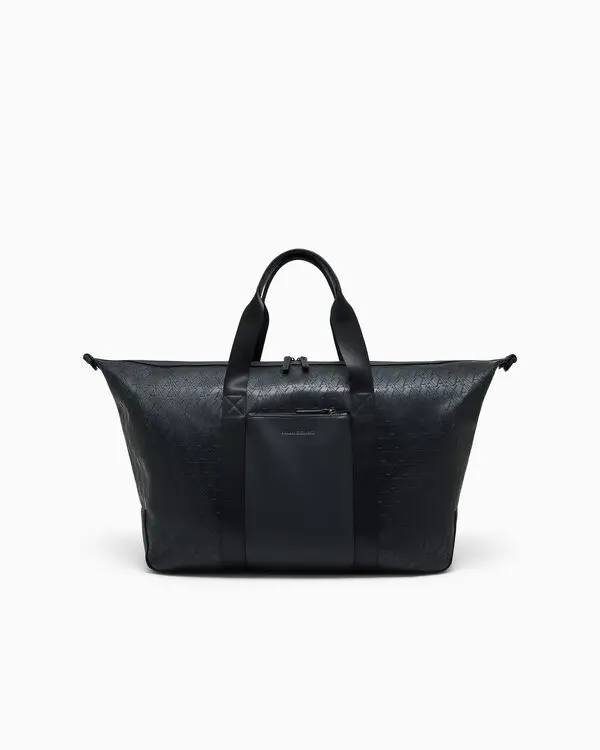 Armani Exchange Duffle Bag With Coated Exterior