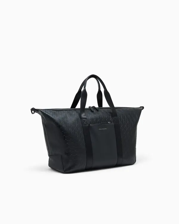 Armani Exchange Duffle Bag With Coated Exterior