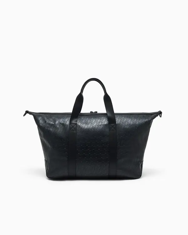 Armani Exchange Duffle Bag With Coated Exterior