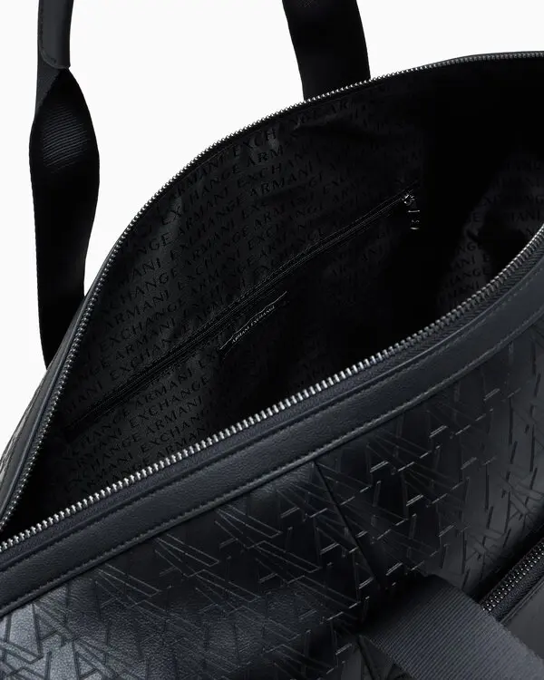 Armani Exchange Duffle Bag With Coated Exterior