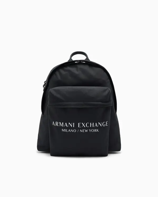 Armani Exchange Backpack In Coated Fabric