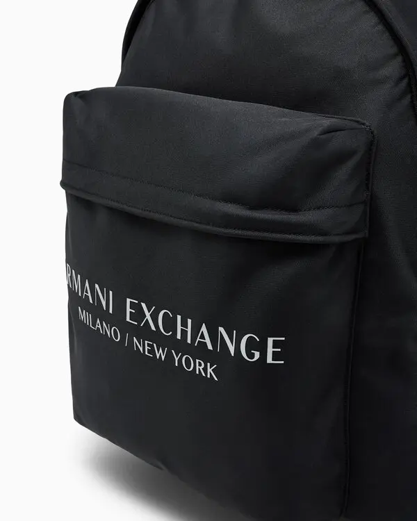 Armani Exchange Backpack In Coated Fabric