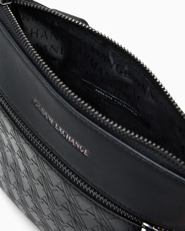 Armani Exchange Flat Crossbody Messenger Bag
