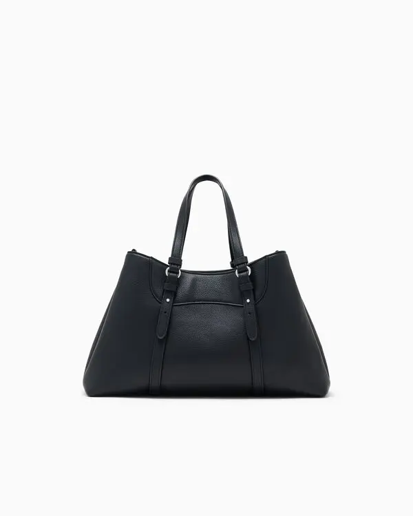 Armani Exchange Tote Bag In Coated Fabric