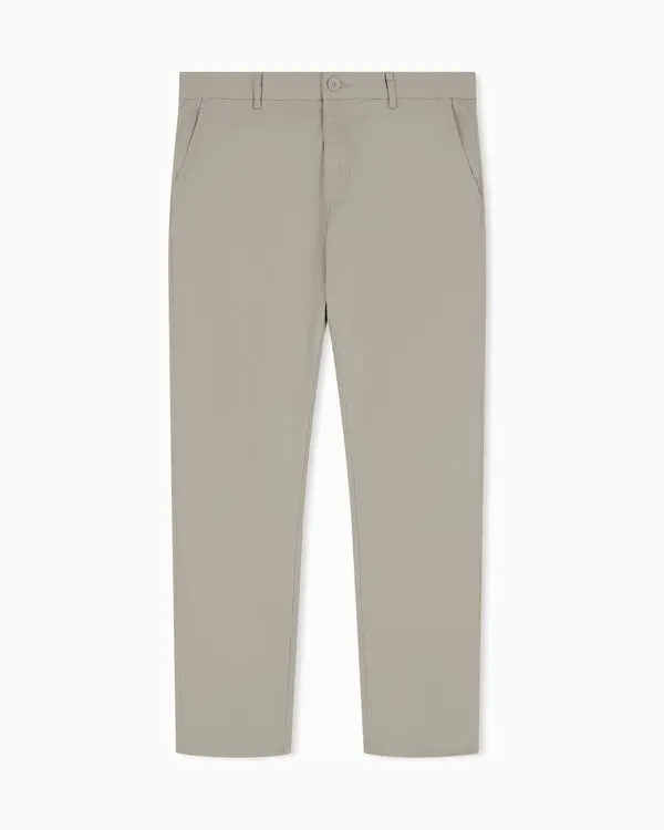 Armani Exchange Stretch Cotton Twill Trousers