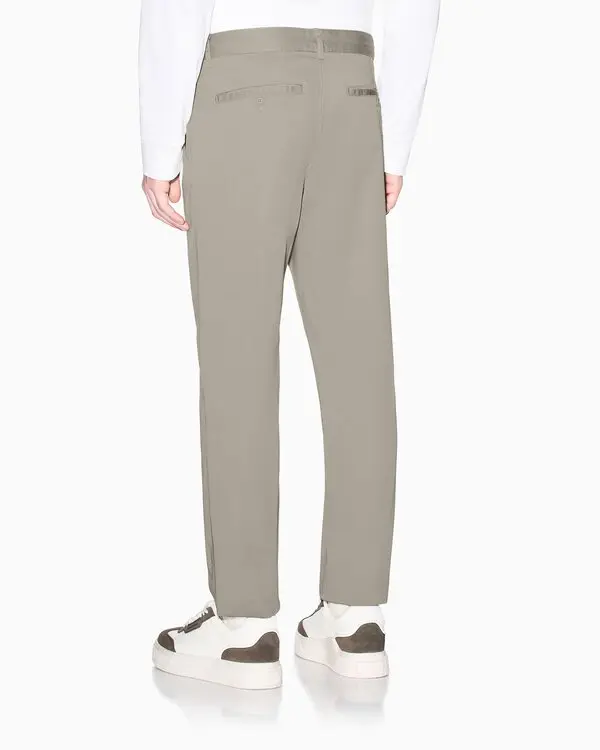 Armani Exchange Stretch Cotton Twill Trousers