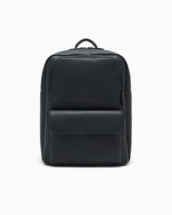 Armani Exchange Coated Backpack - Black