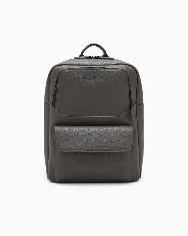 Armani Exchange Backpack With Outside Coating - Brown