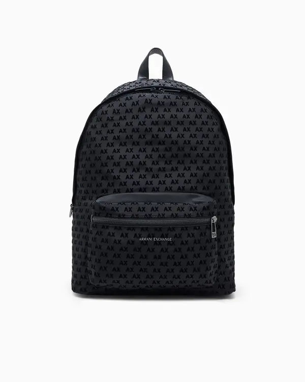 Armani Exchange Backpack In Smooth Technical Fabric