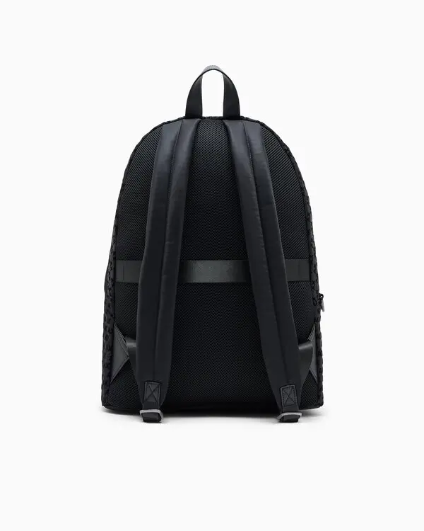 Armani Exchange Backpack In Smooth Technical Fabric