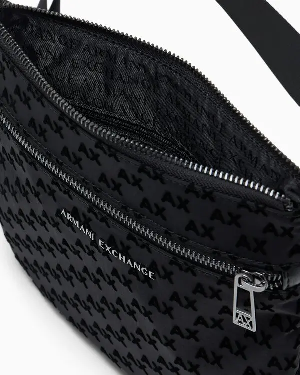 Armani Exchange Flat Crossbody Messenger Bag